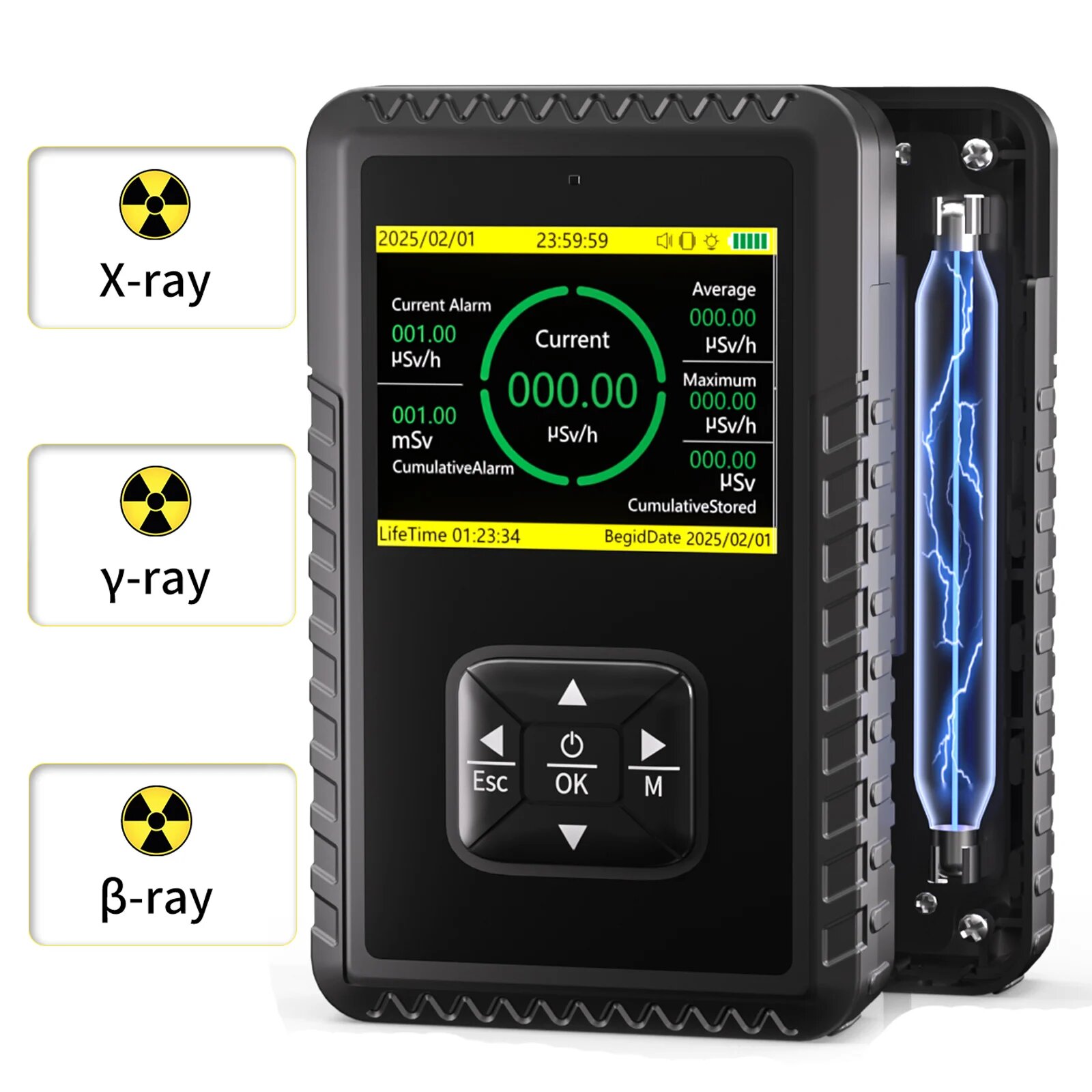 Счетчики Гейгера, дозиметры радиации, новые детекторы радиации, рентгеновские γ, тестеры радиации β, многофункциональный измеритель радиации