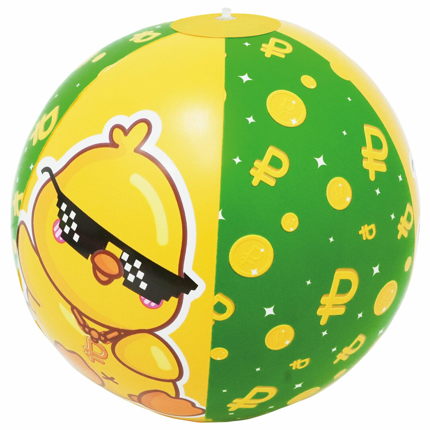 Упаковка 10 шт. Мяч пляжный, диаметр 30 см, от 3 лет, ассорти, 2 вида, PLAYMARKET