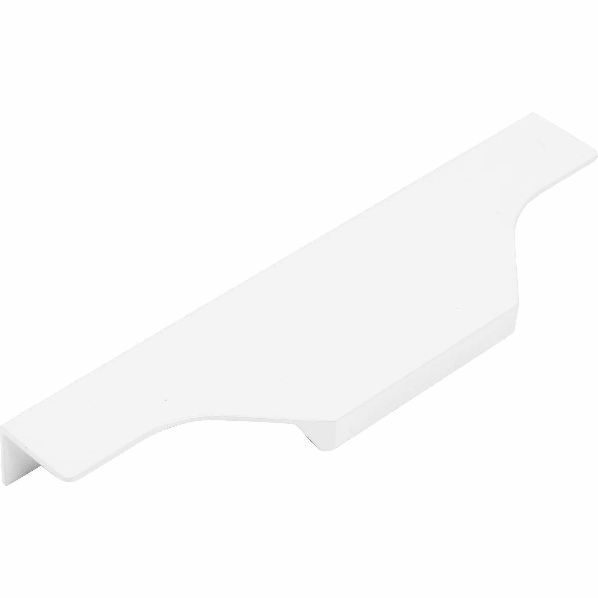Мебельная ручка-профиль белая, 96 мм, для шкафов и кухонной мебели, стильная