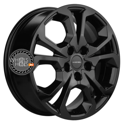 Диск автомобильный литой Khomen Wheels KHW1711 (Coolray) 17x6.5 5x114.3 et45 dia54.1 Black