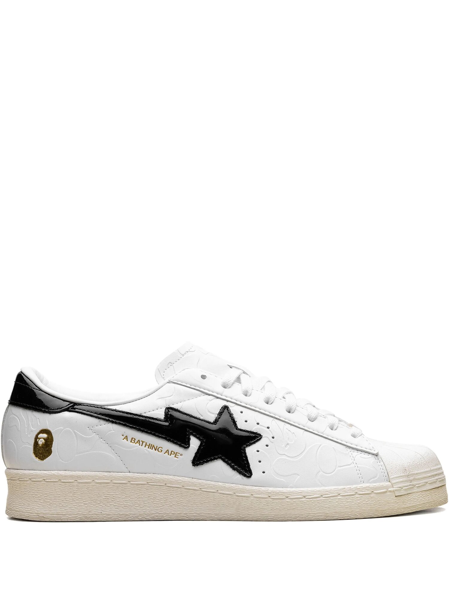 Кроссовки Superstar Vintage White Black A Bathing Ape
