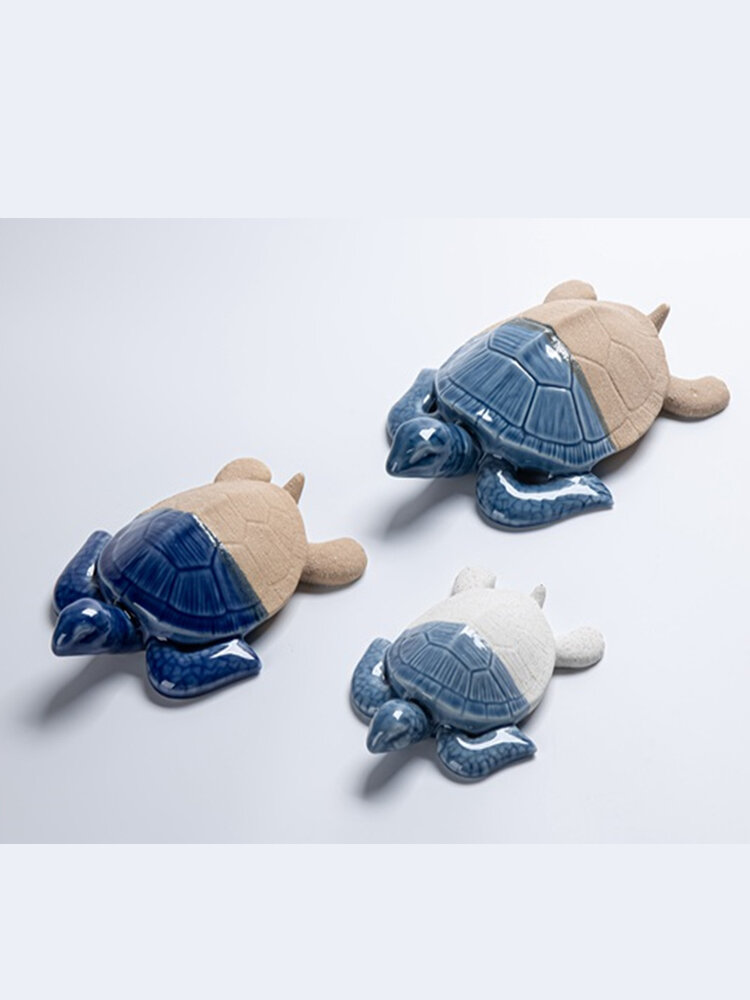 Статуэтка декоративная "Морская черепаха" от Aqua Marina, керамика, разноцветная, 15.2х11.7 см малая на фото