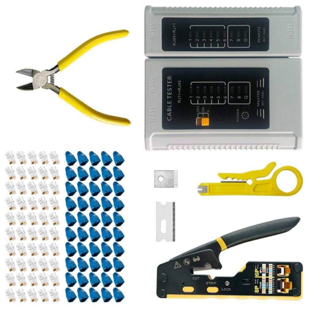 Набор инструментов для обжима сетевого кабеля