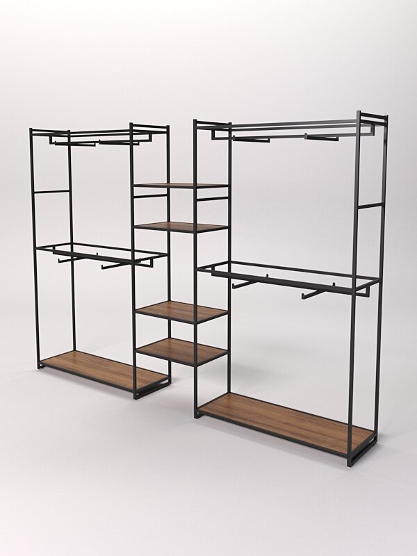 Стеллаж "Стронг" №46 в стиле лофт, Орех. Производитель товара - компания Westcom.