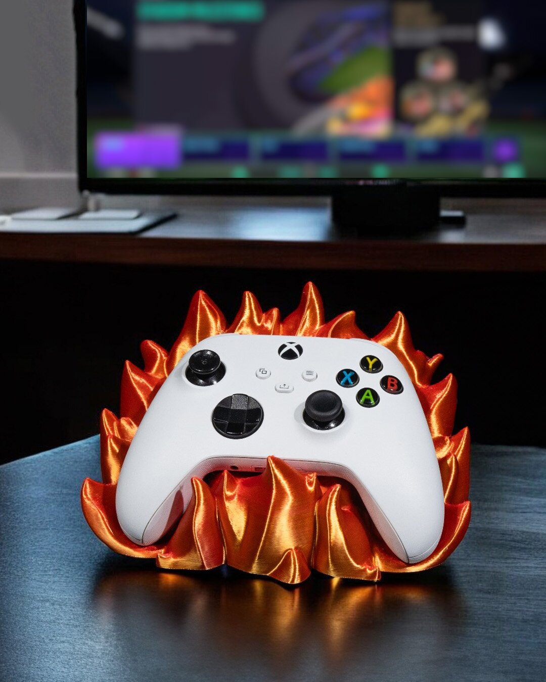 Держатель контролера "Пламя" для Xbox, красно-оранжевого цвета, будто джойстик в огне