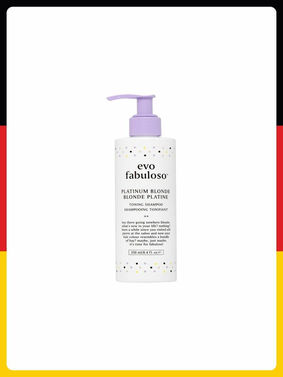 Шампунь для волос Evo Hair Fabuloso Platinum Blonde Toning Shampoo 250 ml