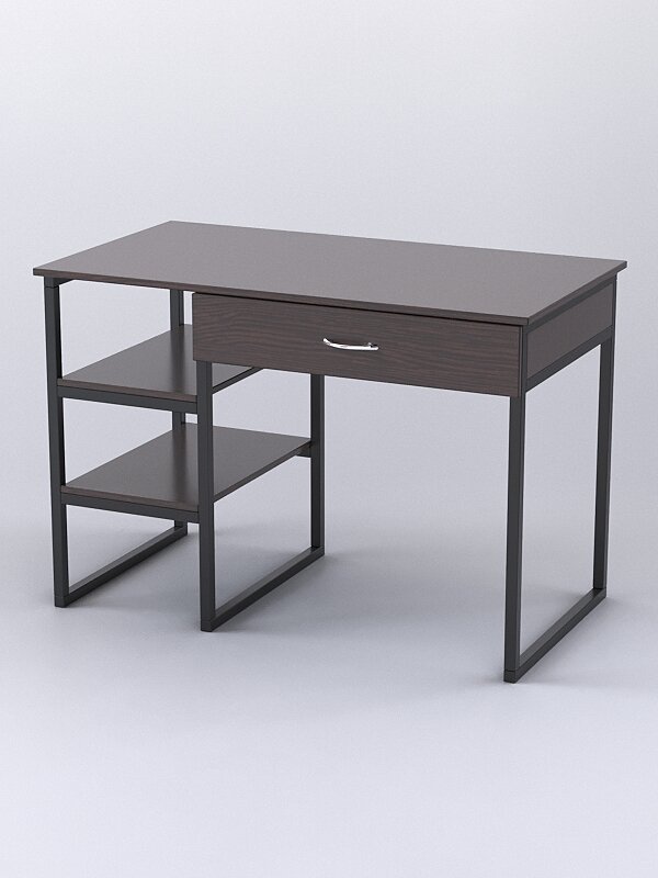 Стол "Стронг" №8 правосторонний в стиле лофт, Дуб Венге. Производитель товара - компания Westcom.