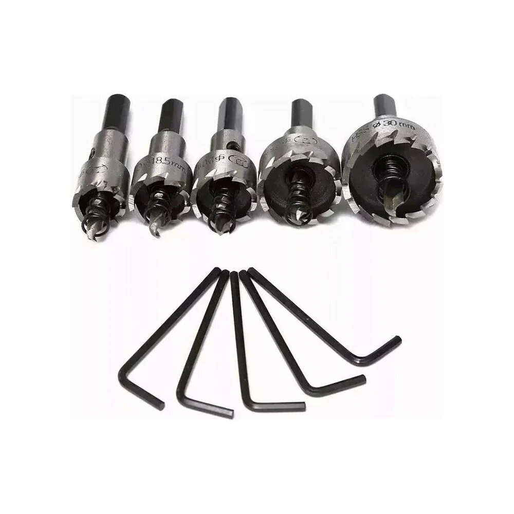 Коронки по металлу. Корончатые свёрлам быстрорежущей стали / свёрла по металлу 4мм, 5мм, 6мм, по дереву