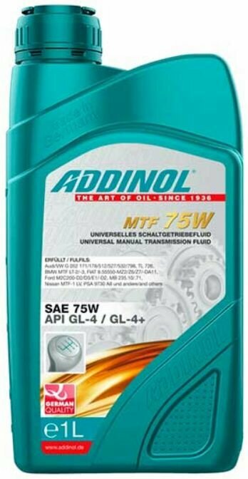 Трансмиссионное масло Addinol MTF 75W 1 л.