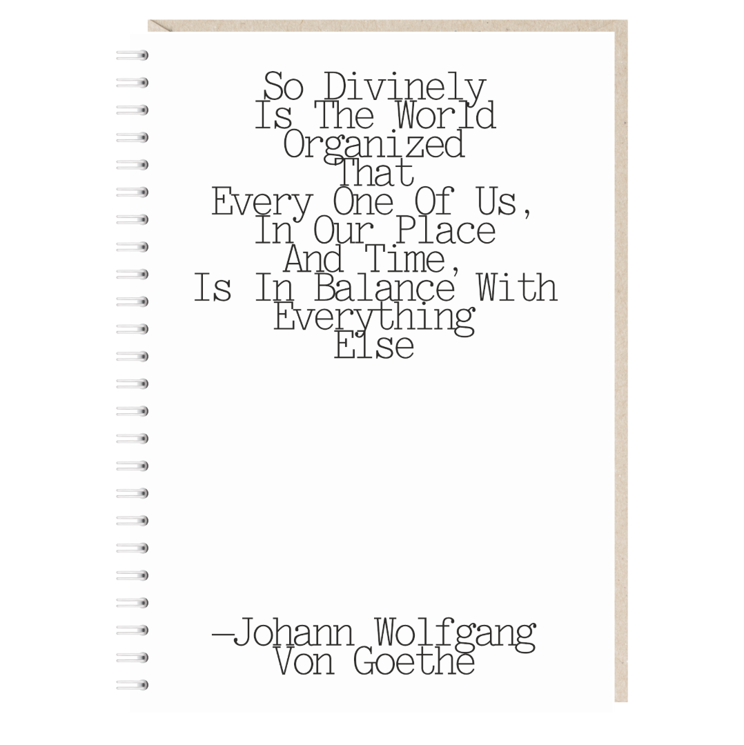 Блокнот на пружине Mitrozhe «So divinely is the world», А5, 50 листов, белый