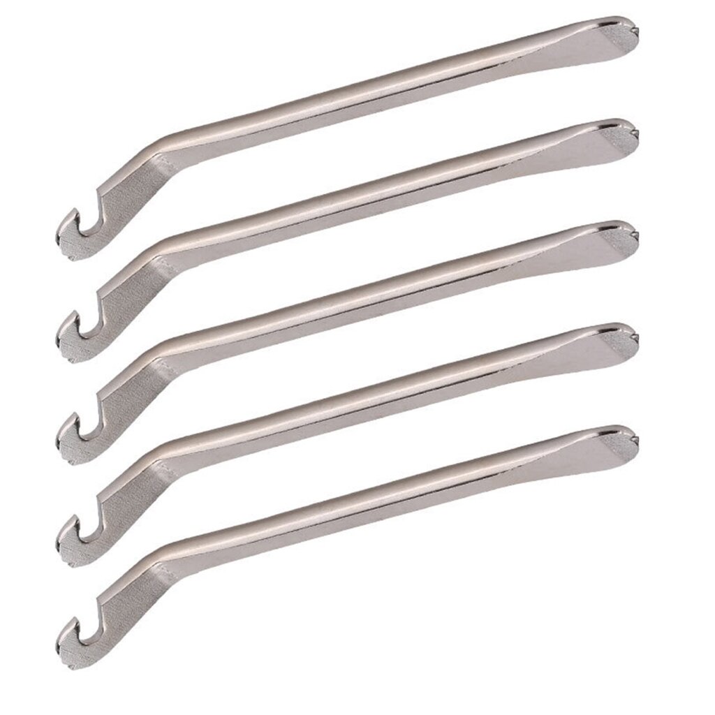 1 комплект из 5 металлических стержней для крепления велосипедных шин-серебристый