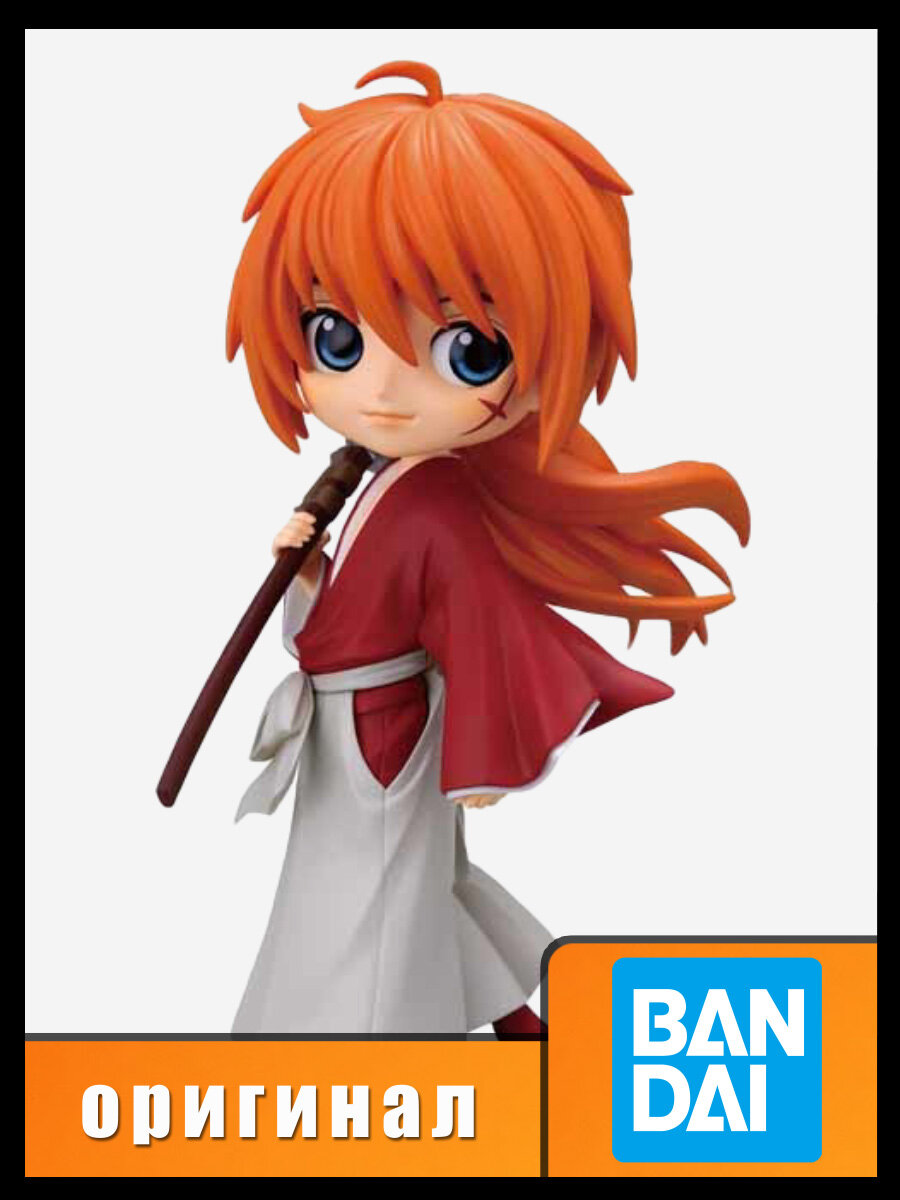 Оригинальная фигурка Kenshin Himura от Bandai Spirits из аниме Rurouni Kenshin / Кэнсин Химура «Бродяга Кэнсин» 14 см