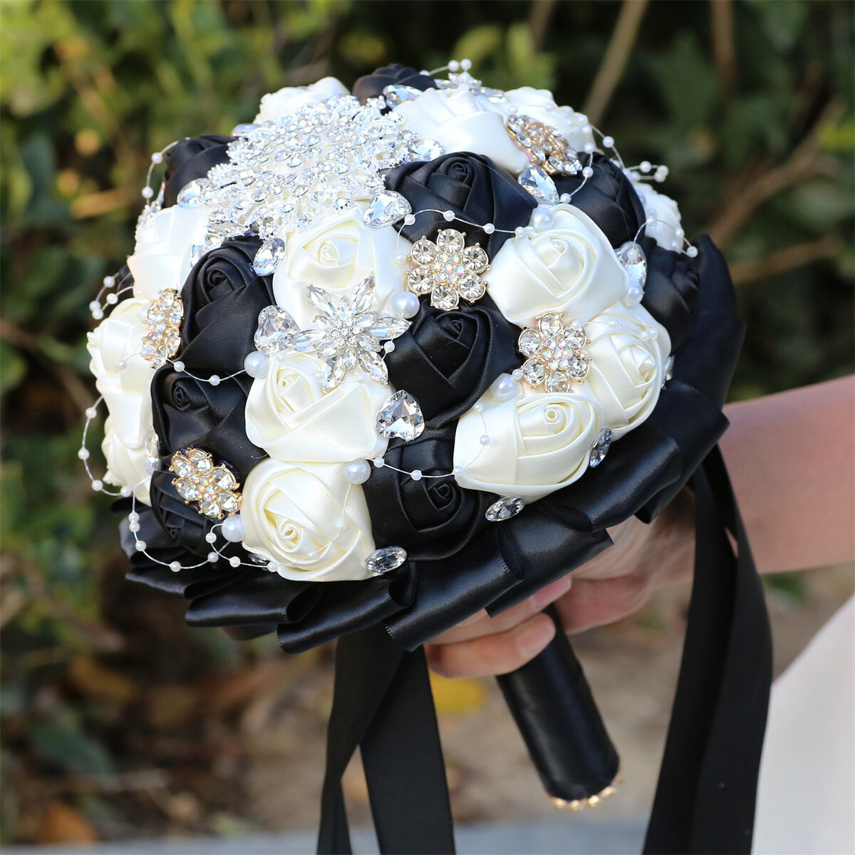 Букет невесты, со стразами, в корейском стиле