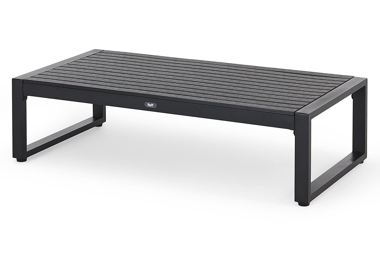 Журнальный стол садовый Alvaro 8012T, 120х33х60 см, каркас металл, цвет чёрный