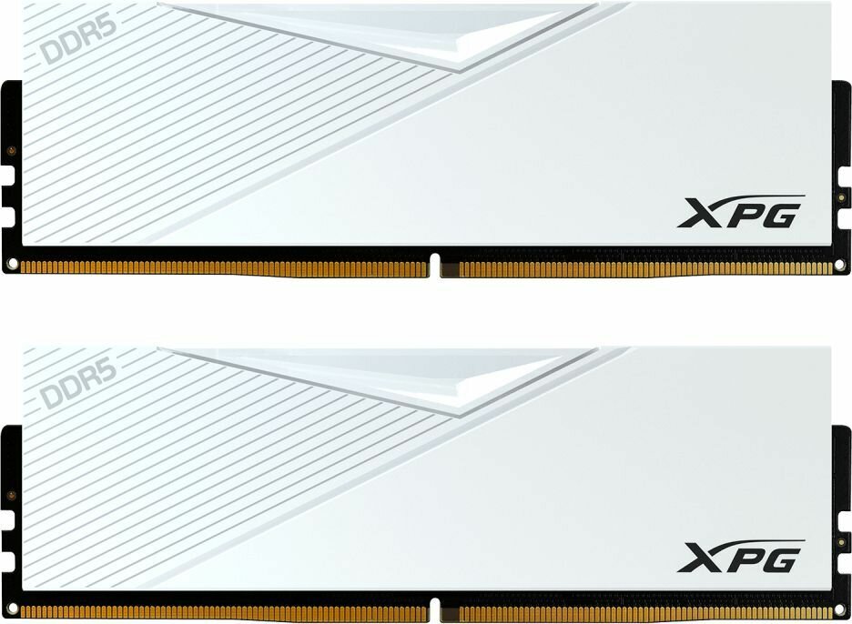 Модуль оперативной памяти ADATA Память 64GB DDR5 6000 DIMM XPG Lancer AX5U6000C3032G-DCLAWH 2*32, 1.4V, CL30-40-40, On-Die ECC, Power Management IC, white