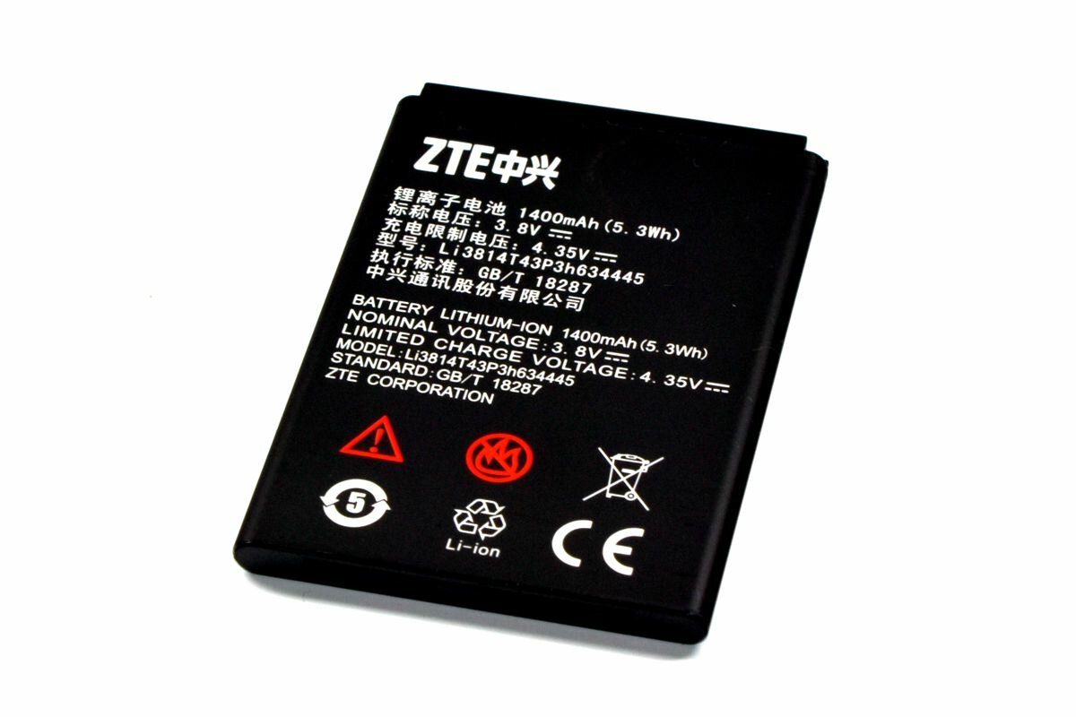 Аккумулятор для ZTE Li3814T43P3h634445/Blade L110/U900 1400 мАч