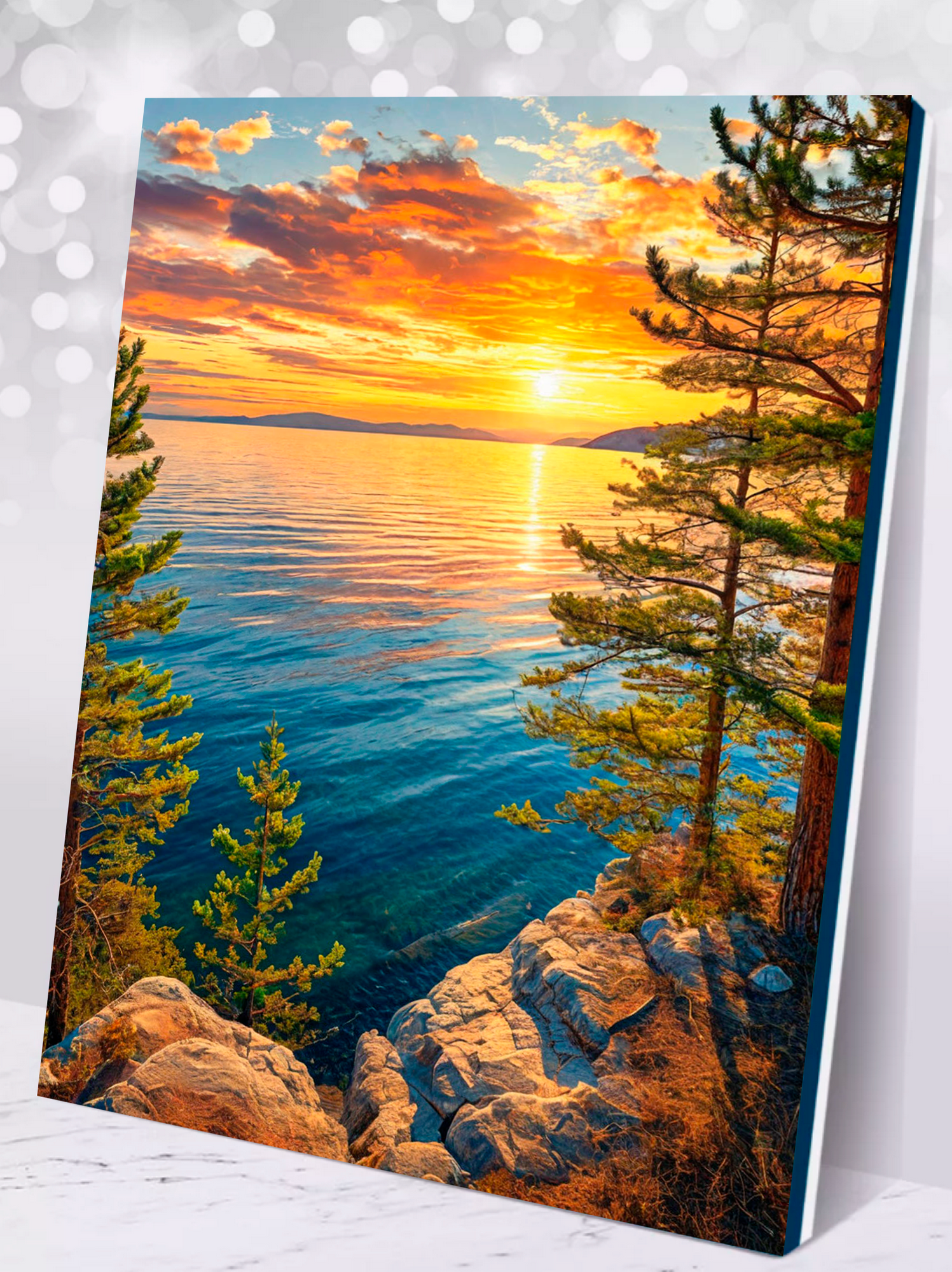 Картина по номерам Байкал 40х50 см, хлопковый холст на подрамнике, акрил, АртТойс