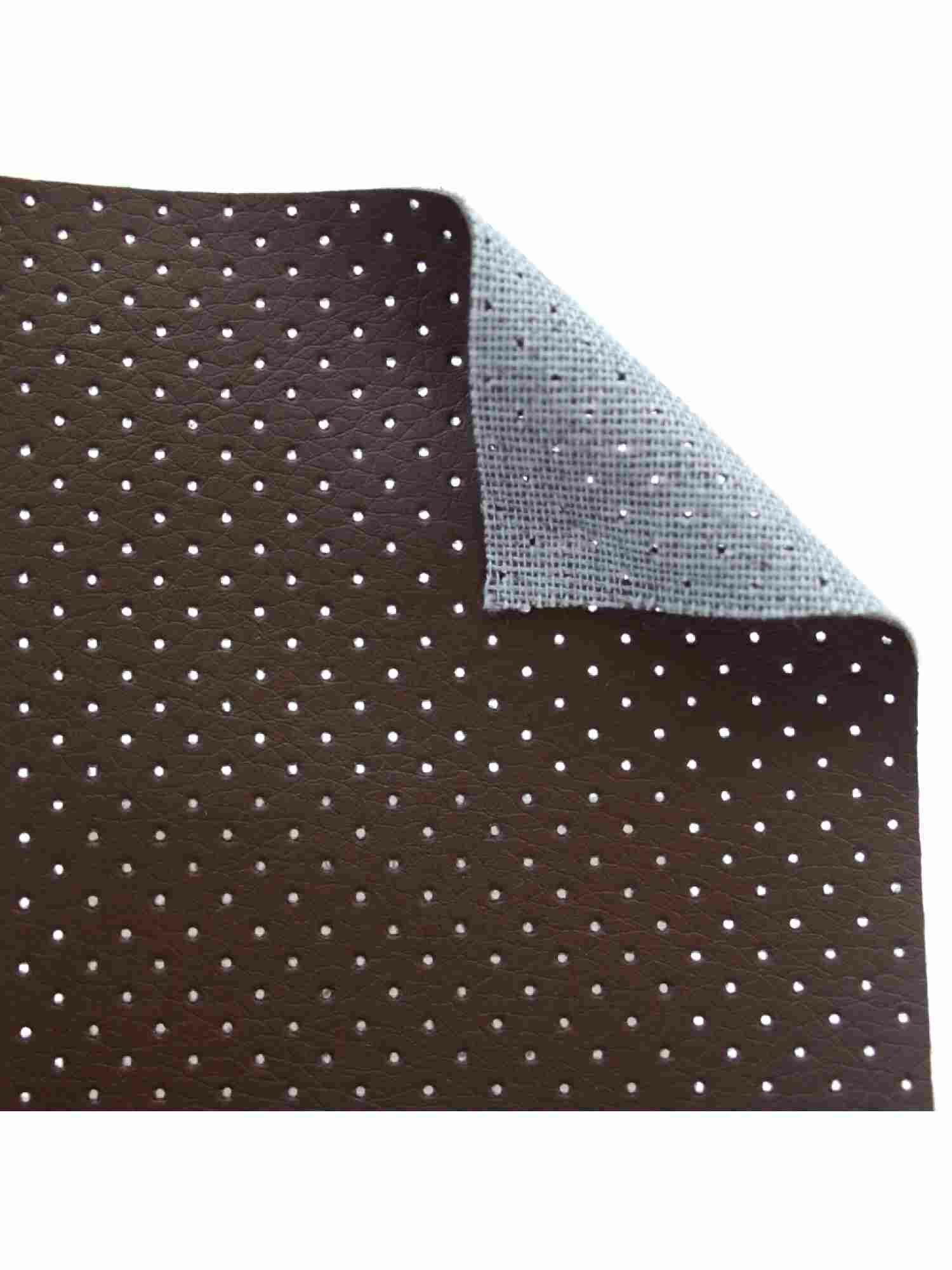 Экокожа «Орегон» (шоколад, ширина 1,4 м, толщина 0,85 мм.) перфорированная belais #9887