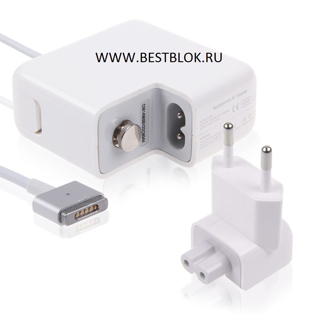 Адаптер блок питания для ноутбука Apple MagSafe 2 с дисплеем Retina MacBook Air A1466 A1465 A1436 14.85V-3.05A 45W