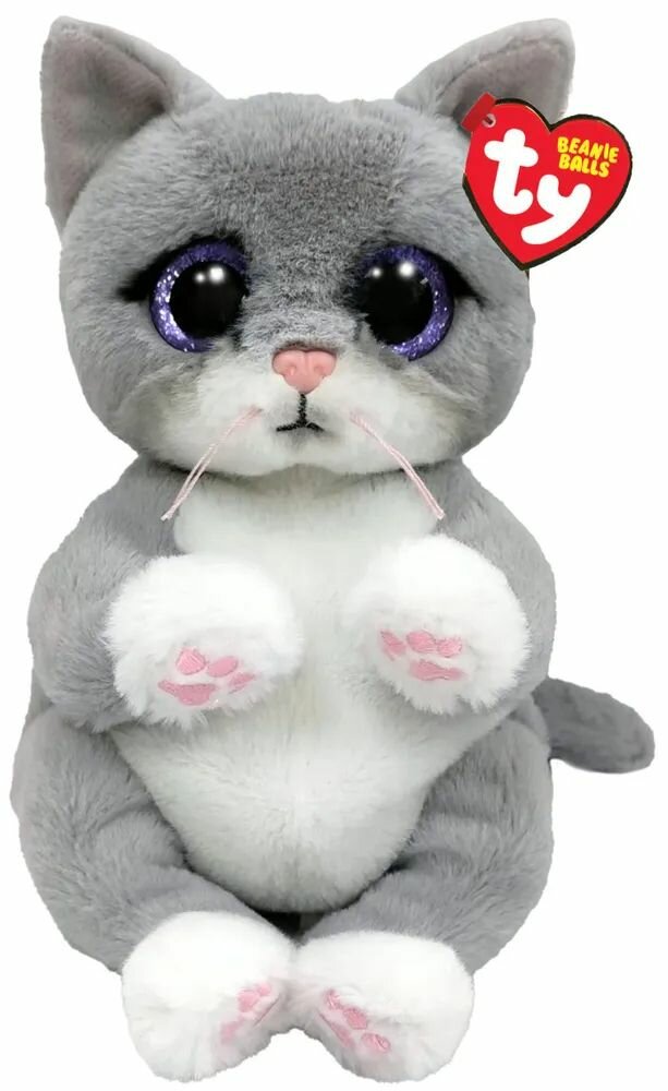 TY Beanie Bellies Серый котенок MORGAN 15 см YZ