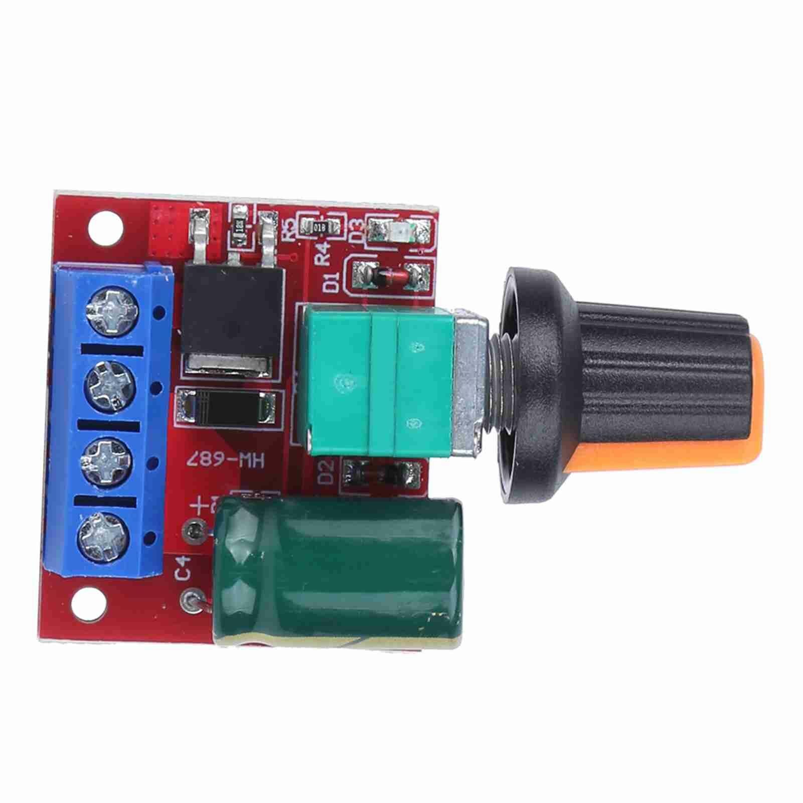 PWM регулятор скорости 2pcs Mini DC Двигатель 4.5V-28V драйвер светодиод 5A