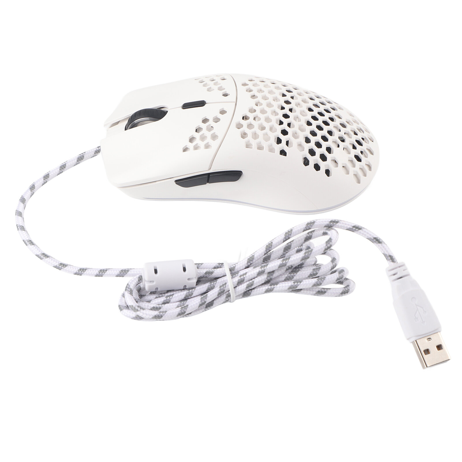 Мыши RGB Wired Gaming 6400DPI Honeycomb Полые дизайнерские аксессуары компьютеров