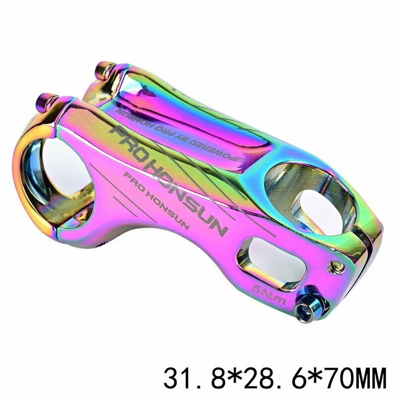 Велосипедный вынос HONSUN PRO 17 градусов 90 мм Розовый, Rainbow 70MM