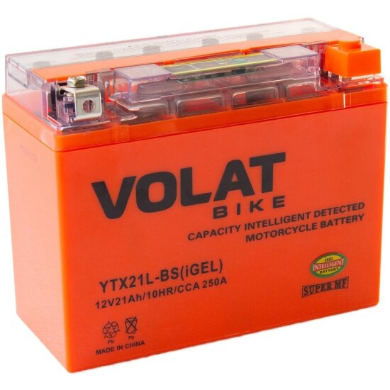 Аккумулятор Volat , 205x90x159, обратная полярность, 21 Ач, YTX21L-BS(iGEL)