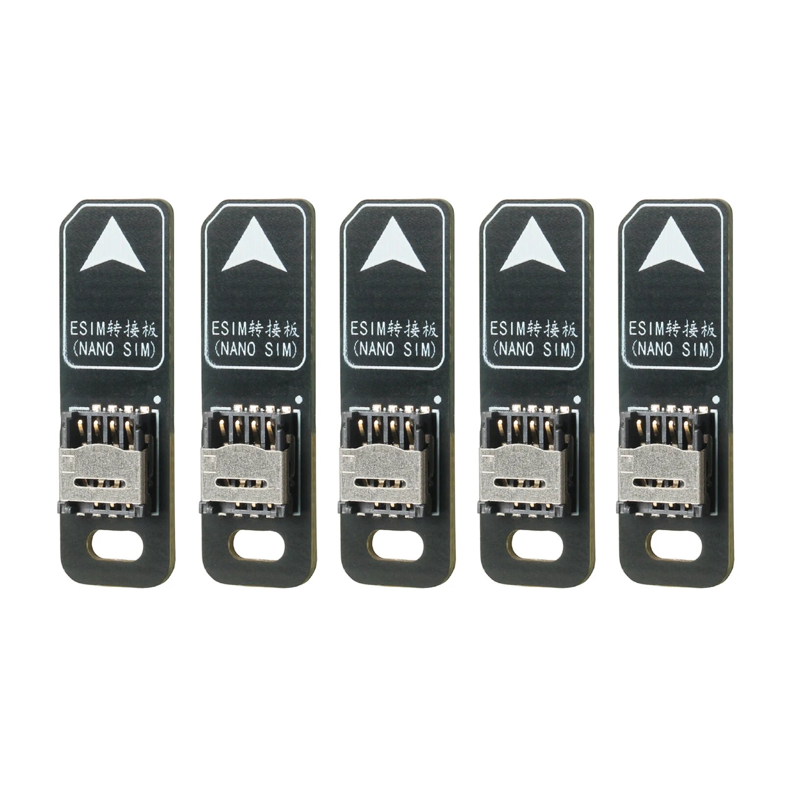 ESIM в Nano SIM, плата преобразования адаптера карты ESIM, лабораторный тест ESIM, беспаечный кабель для чипов 5*6 мм 5pcs