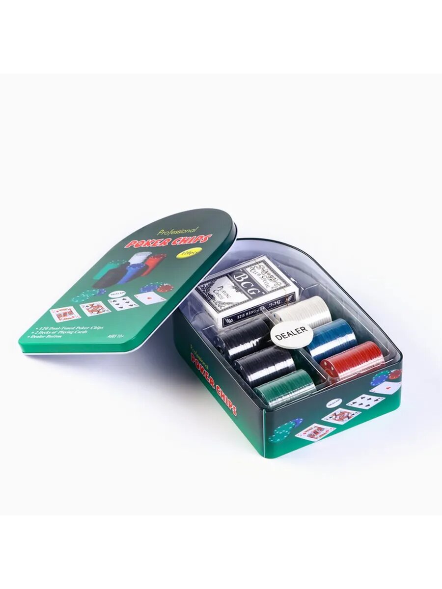 Комплект для азартных игр с картами и фишками