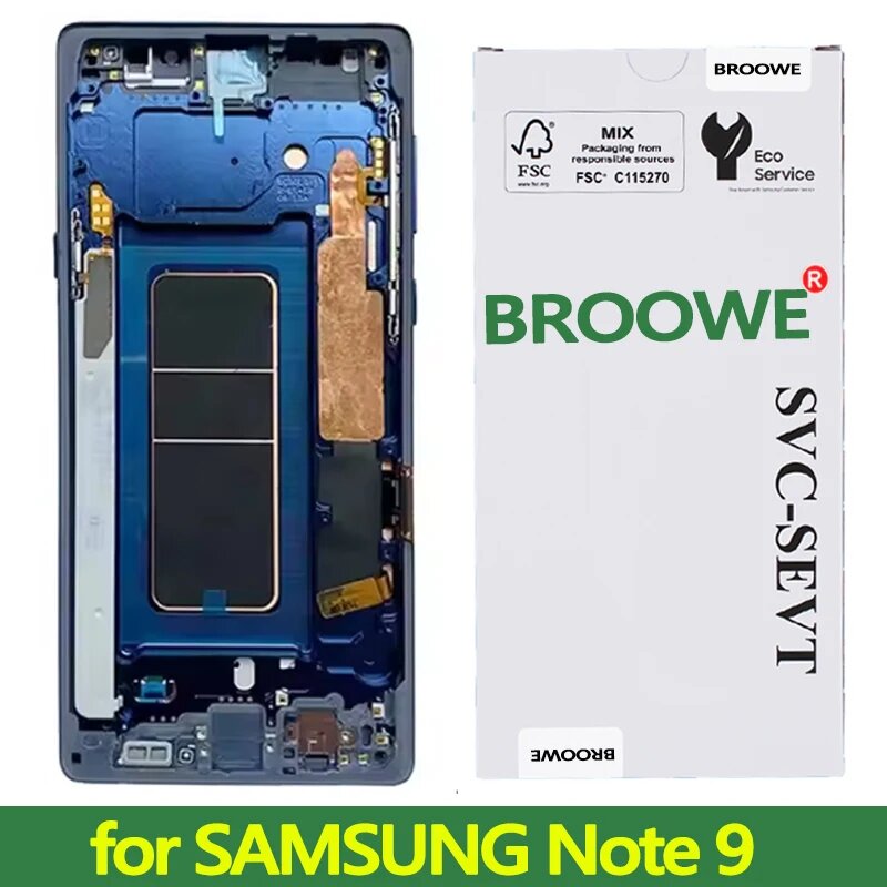 Дисплей Samsung Note 9 Bronze с рамкой 6.4" N960F