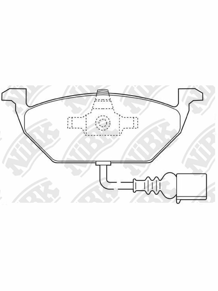 Колодки тормозные дисковые NIBK PN0148W перед для AUDI, OPEL, SEAT, SKODA и др.