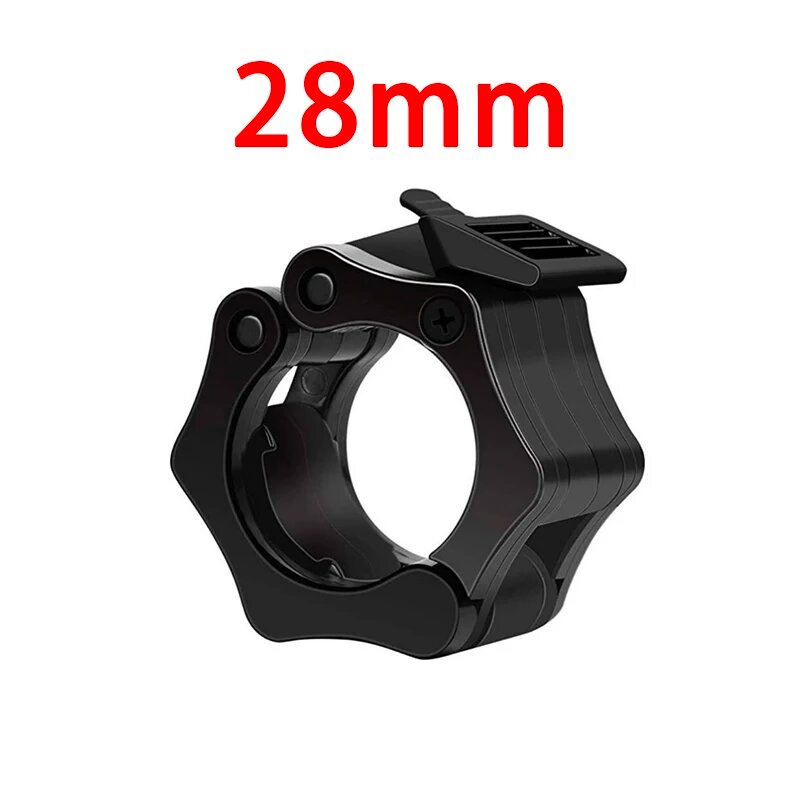 Зажим для гантелей Spinlock 25/28/30 мм Черный, B black 28mm 1pcs