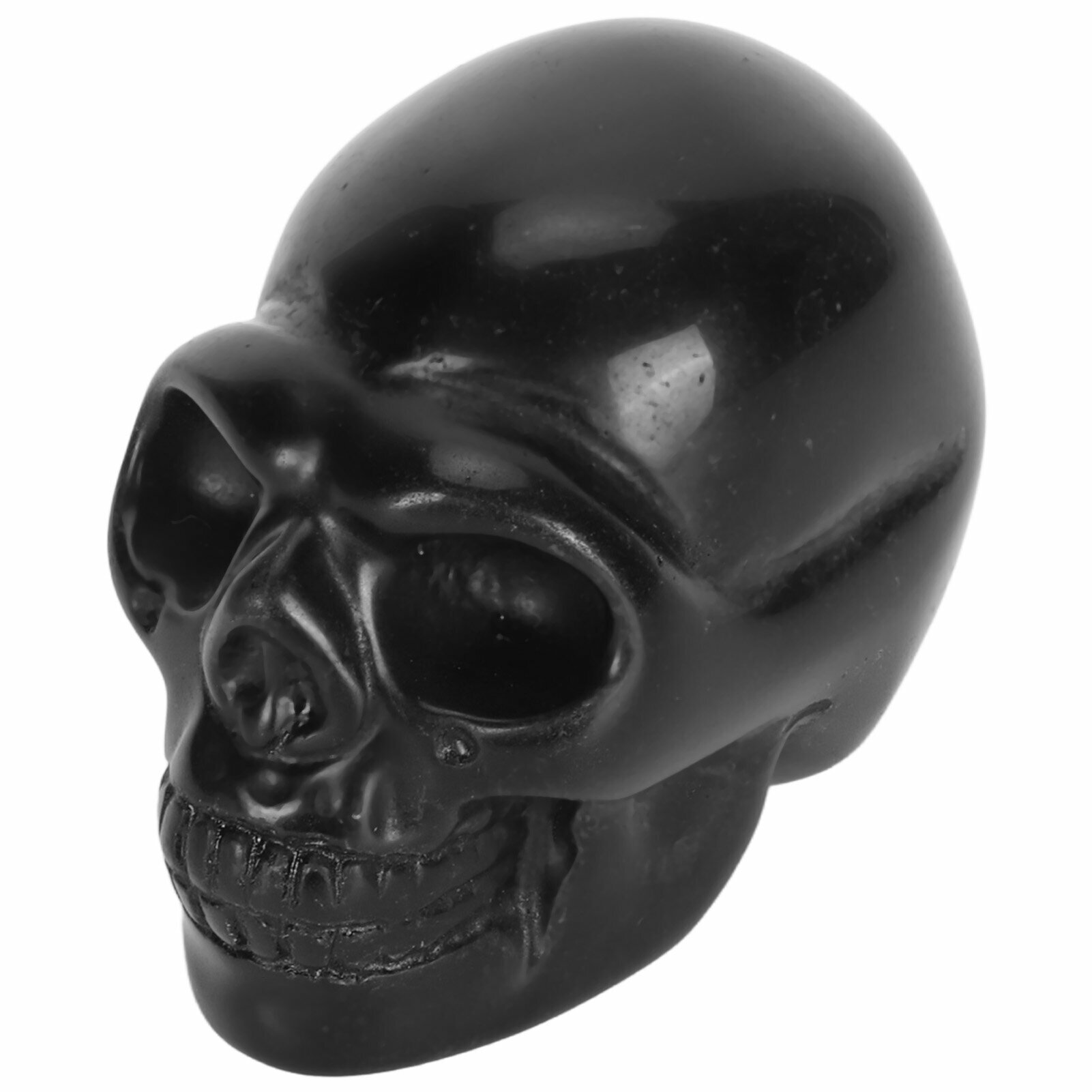 2-дюймовый хрустальный череп, ручная работа, полированная резьба, статуя черепа, миниатюрные черепа, украшения для медитации, расслабляющий обсидиан
