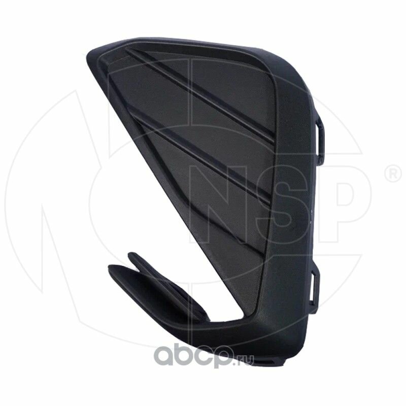 Решетка бампера AKRADO NSP086N5853665, для Volkswagen Polo VI, передний, пластик, черная