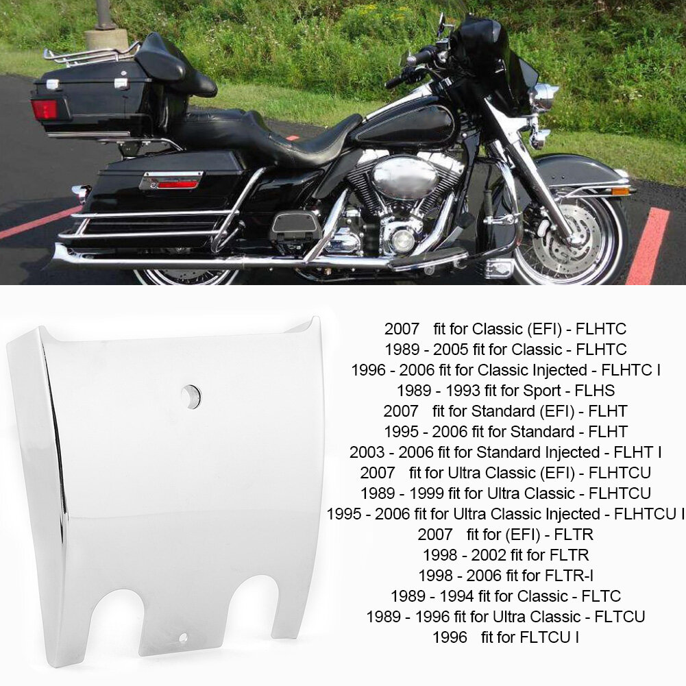 Dash Extension Panel Drag Motorcycle Fuel Tank Cover Silver Fit for FLTR FLTCU I FLHT 1989-2006 FLHTC FLHS FLHTCU 2007 FLTR FLHTC FLHT FLHTCU Metal Rubber 1 Panel 1 Screw 1 Rubber Tube