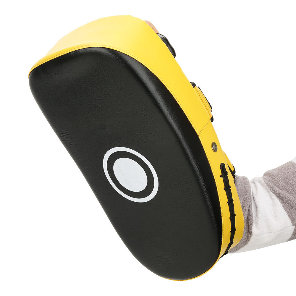 Кикбоксинговый дуговой тренировочный щит, мишень, санда, тхэквондо, тренировочное оборудование для взрослых, подростков, желтый