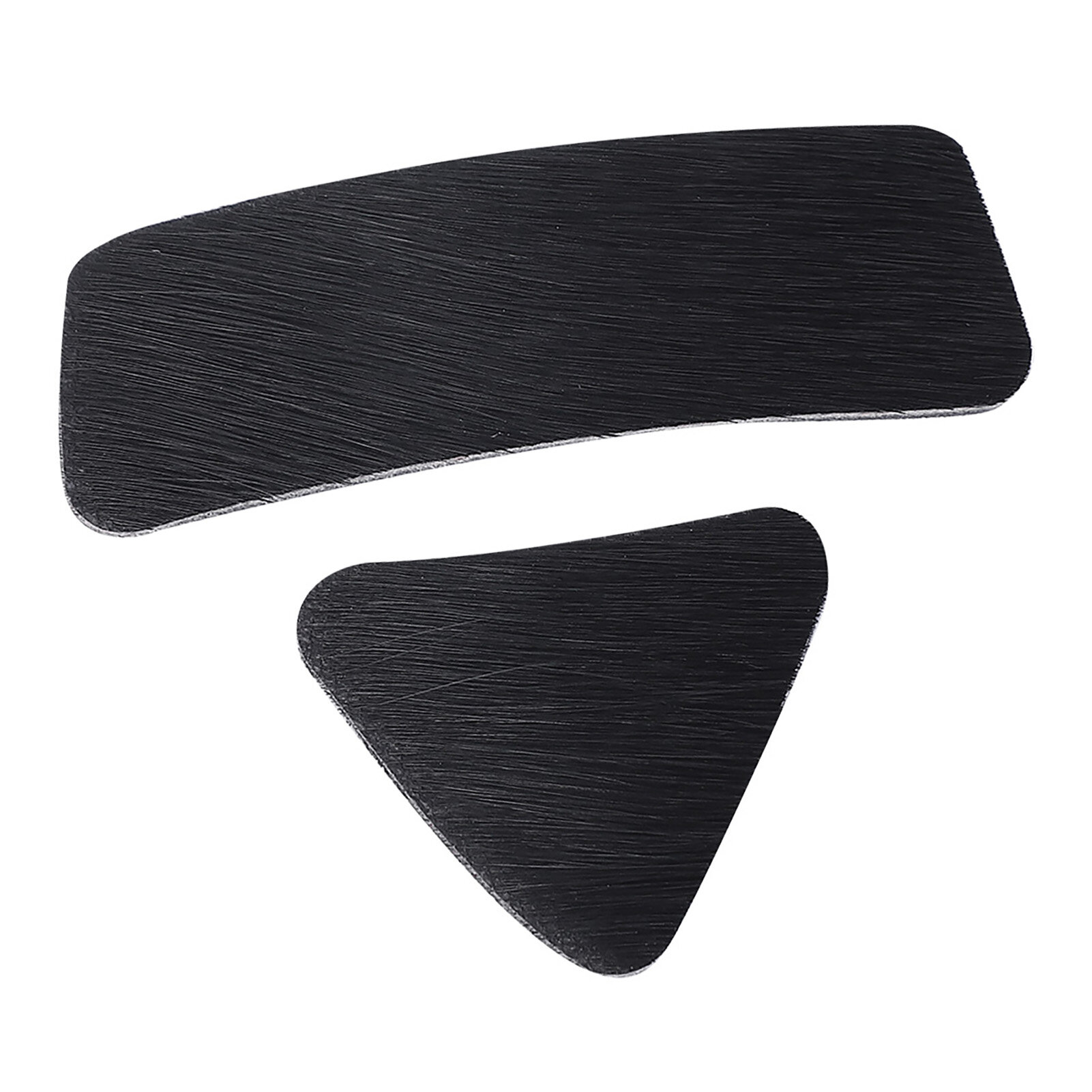 2Pcs Набор Лесенок для Стрелы Склейка Клейкая Нашивка для Рекурсивного Лука Стрел Лесенка, Черный Цвет, Материал Кожа, Размер Прямоугольной Лесенки Приблизительно 5*1.6/2.0*0.6 дюйма, Размер Треугольной Лесенки Приблизительно 2.8*2.5 см/1.1*1.0 дюйма