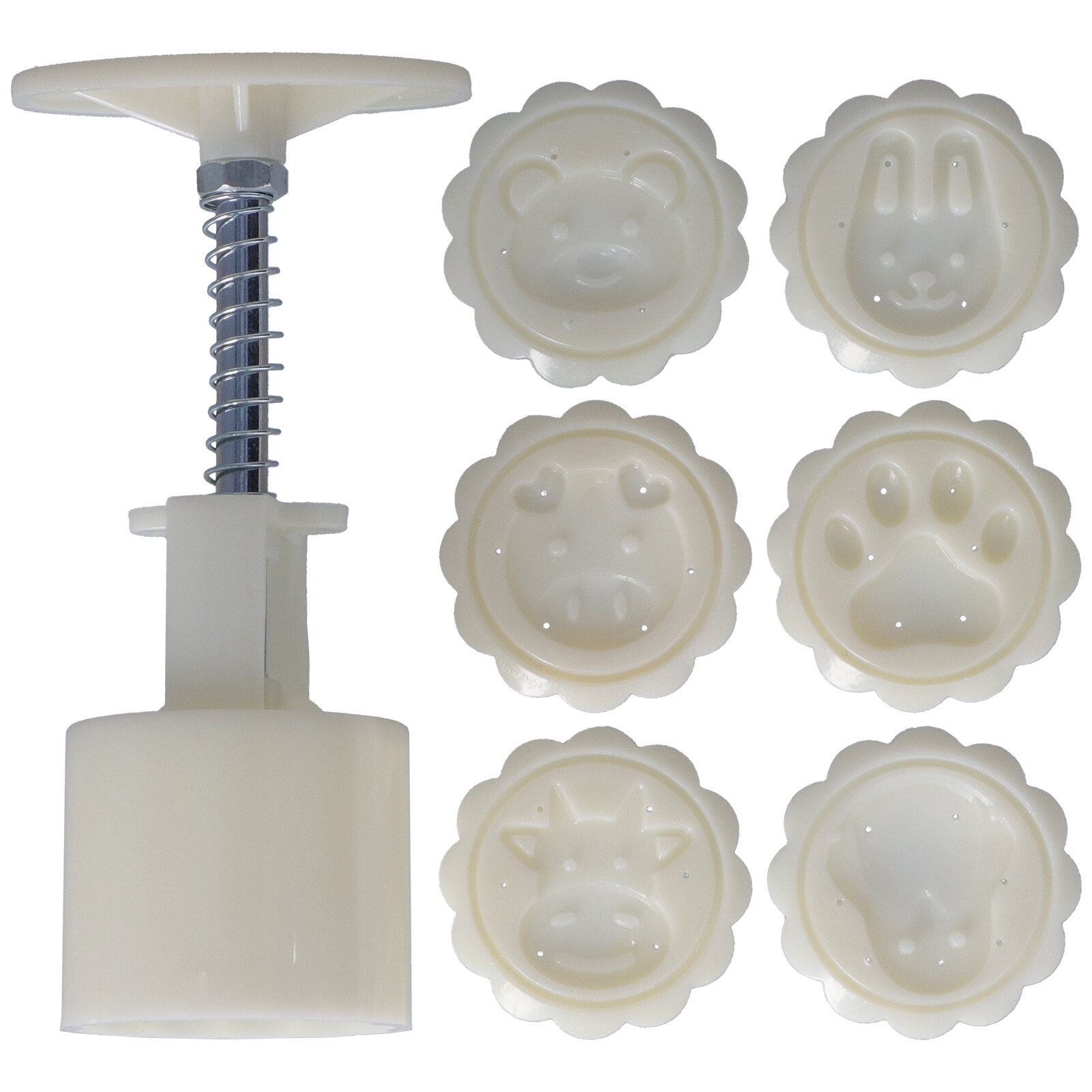 50 г рук, плесень, плесень, плесень, печенье, изготовление плесени DIY Cake Tool с 6 круглыми марками