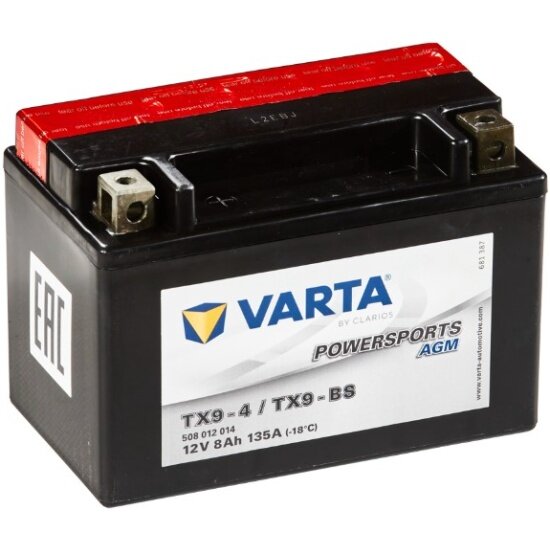 Аккумулятор Varta 508 012 014 AGM, 152x88x106, прямая полярность, 8 Ач