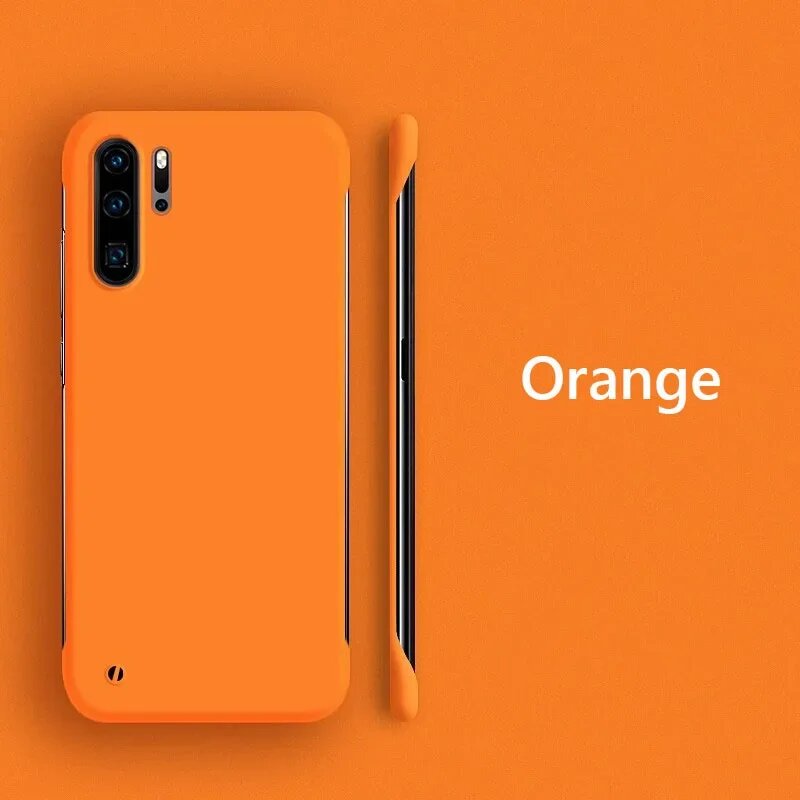 Чехол для Huawei P30 Pro, оранжевый, матовый