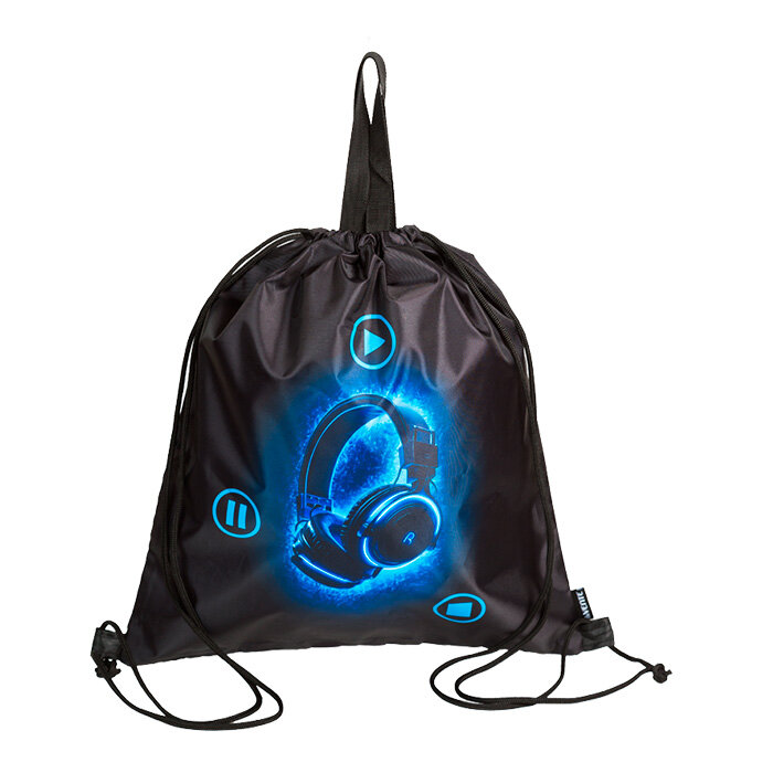 Мешок для обуви deVENTE "Headphones", 38*43см, 1 отделение, водоотталкивающая ткань, на веревочной завязке