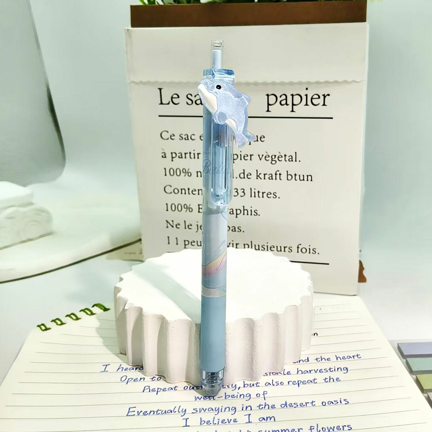 Набор ручек Гелевая, толщина линии: 0.5 мм, цвет: Голубой, 1 шт.