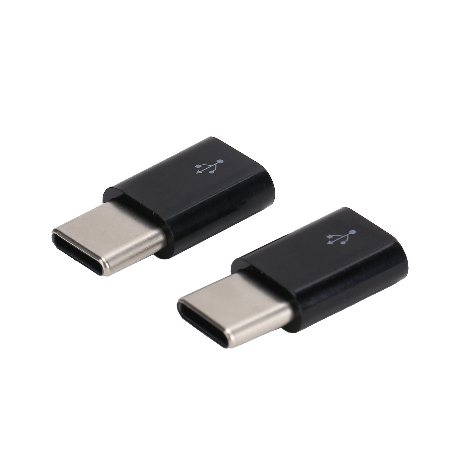2 шт. адаптер Micro USB to TypeC OTG, конвертер адаптера для синхронизации данных и зарядки