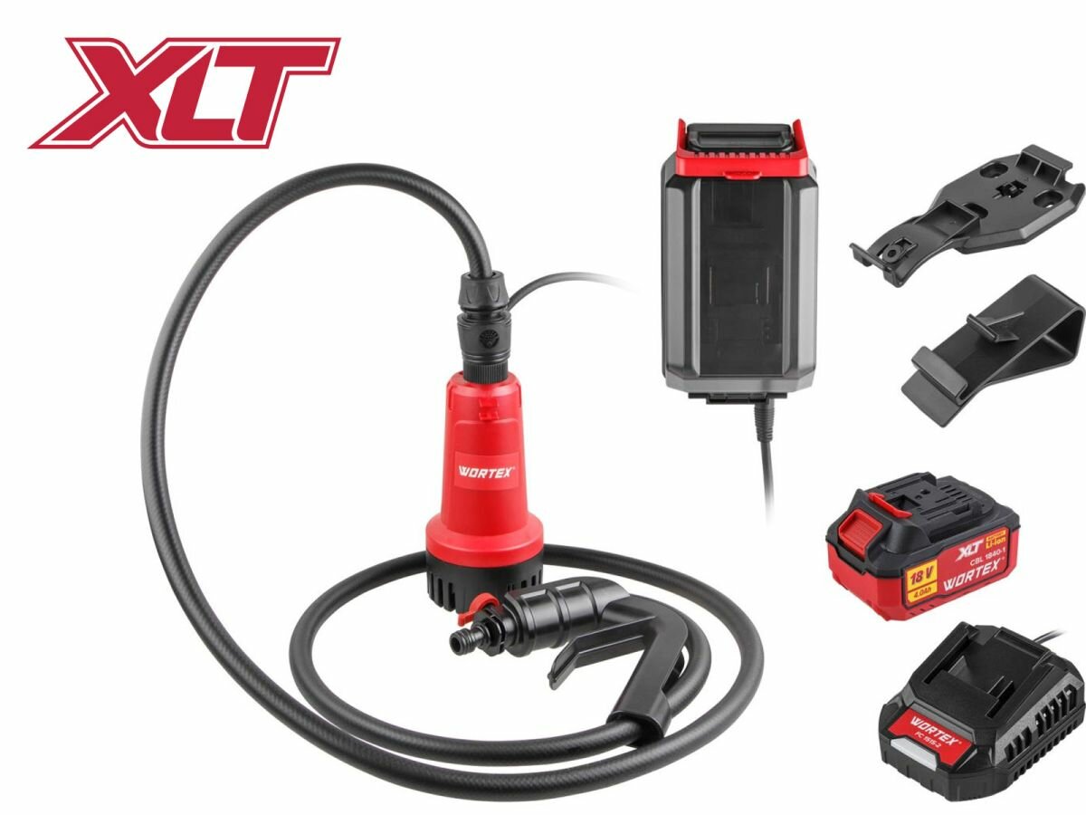 Аккум. насос погружной WORTEX WP 1820 ALL1 XLT SET (2000 л/час; высота напора до 20 м.)1334870
