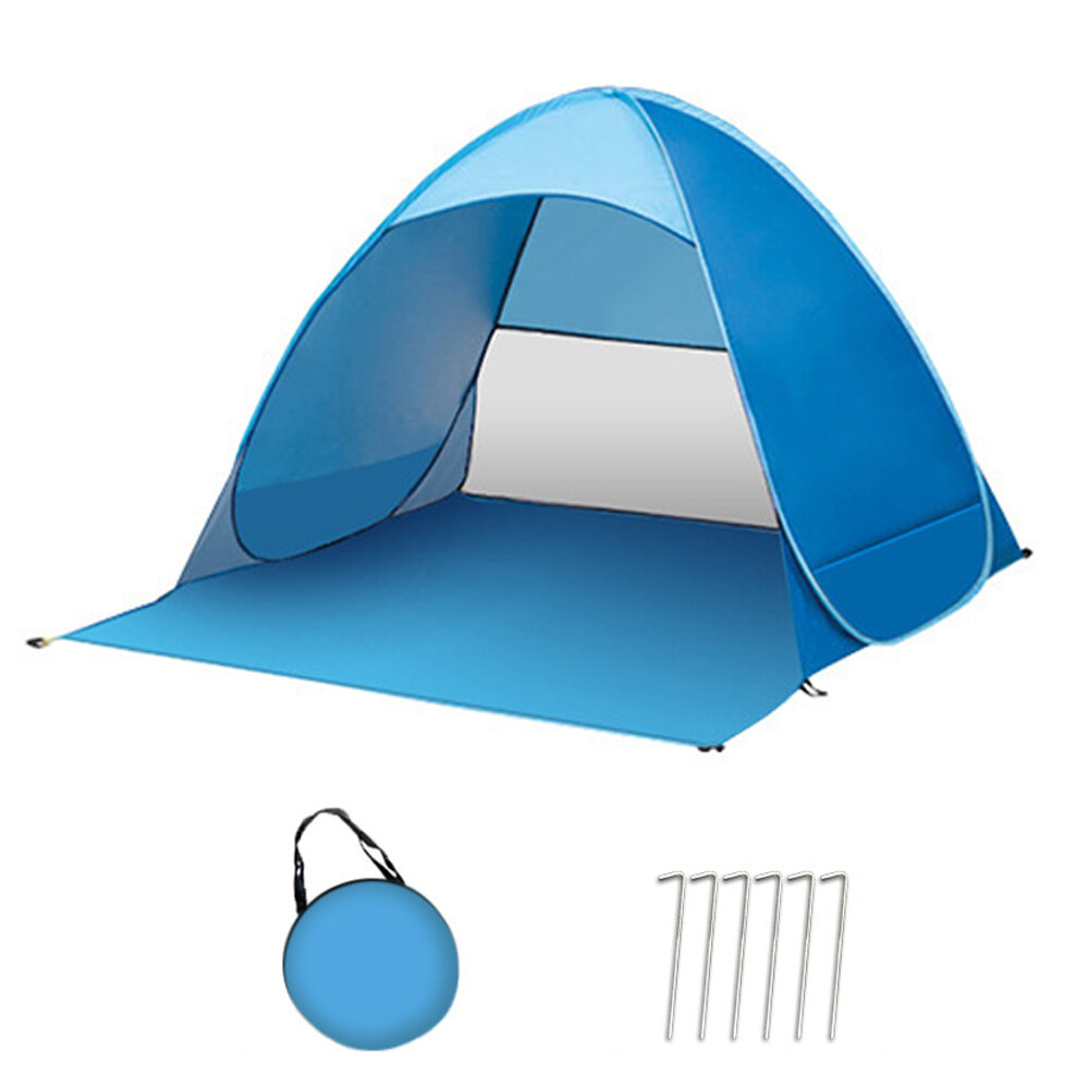 Раскладная палатка для кемпинга, пляжа, защиты от солнца, мгновенного раскрытия, защиты от ветра и дождя, устойчивости к УФ-излучению, легко хранится.
