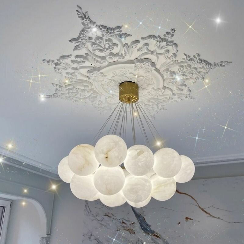 Французская панель светильника из полиуретана, круглая отделка основания потолочного паркета, резной диск из искусственной штукатурки