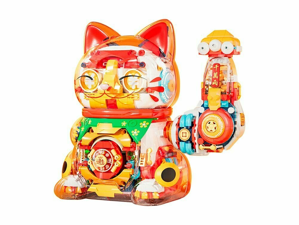 Конструктор JAKI Кот на удачу, JK8888-2