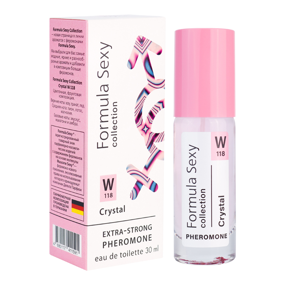 Delta Parfum woman Formula Sexy - W118 Crystal Туалетная вода с феромонами 30 мл. extra-strong pheromone
