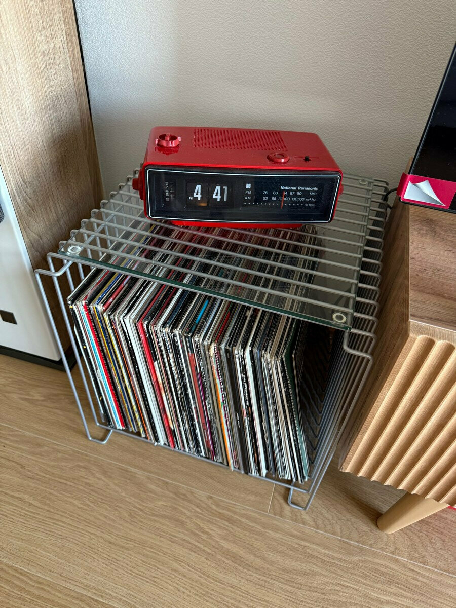 Модульный куб-стеллаж c размерами 40 х40 х40 см , цвет серебряный